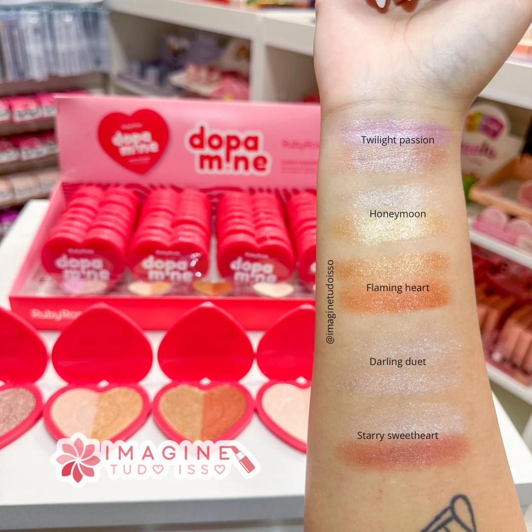 Iluminador Compacto Duo Cupid's Radiance Dopamine (COR: Flaming Heart) - Ruby Rose - Imagine ...