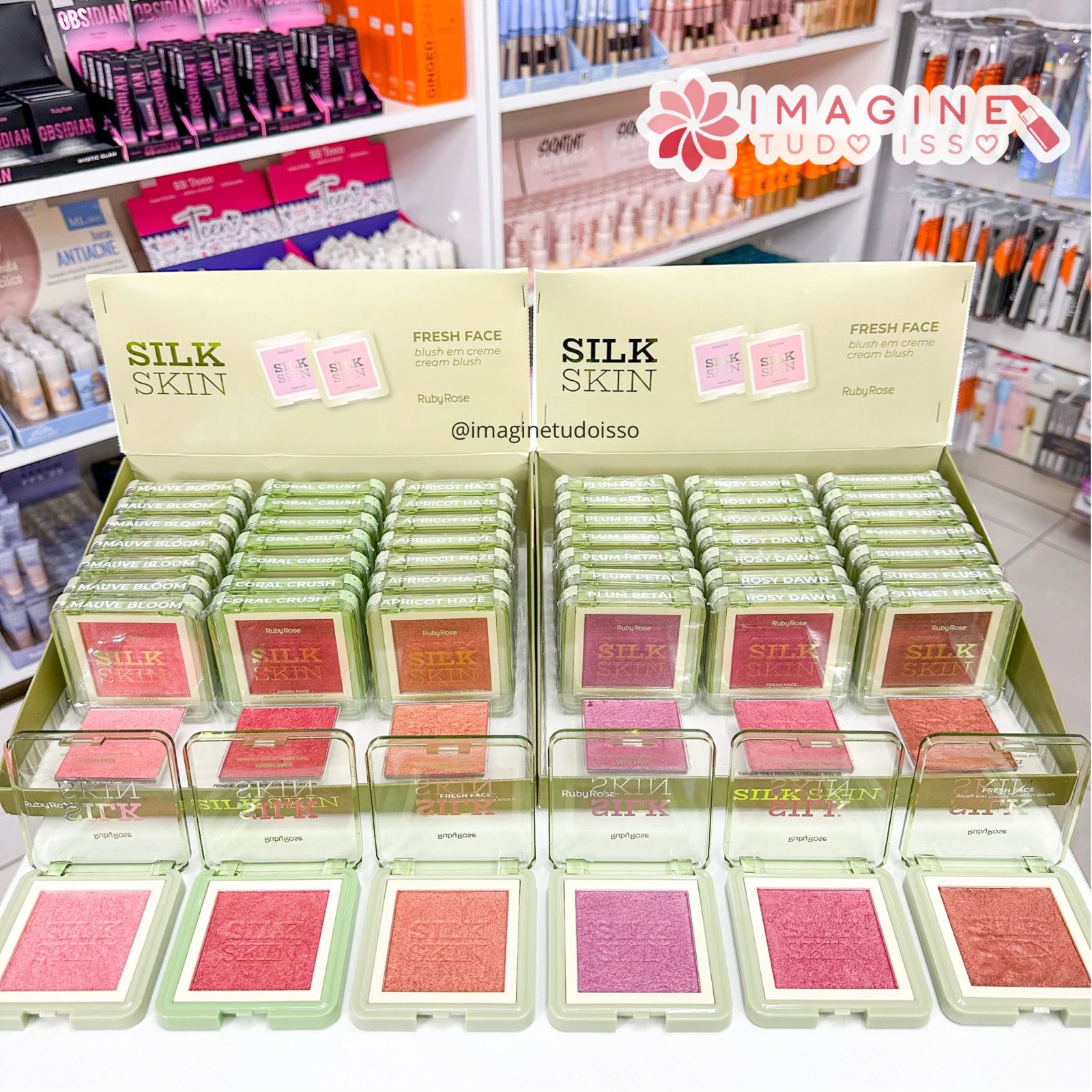 Blush em Creme Fresh Face Silk Skin (COR: Mauve Bloom) - Ruby Rose ...