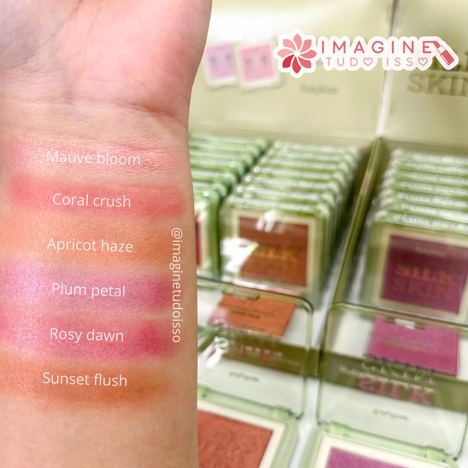 Blush em Creme Fresh Face Silk Skin (COR: Rosy Dawn) - Ruby Rose ...