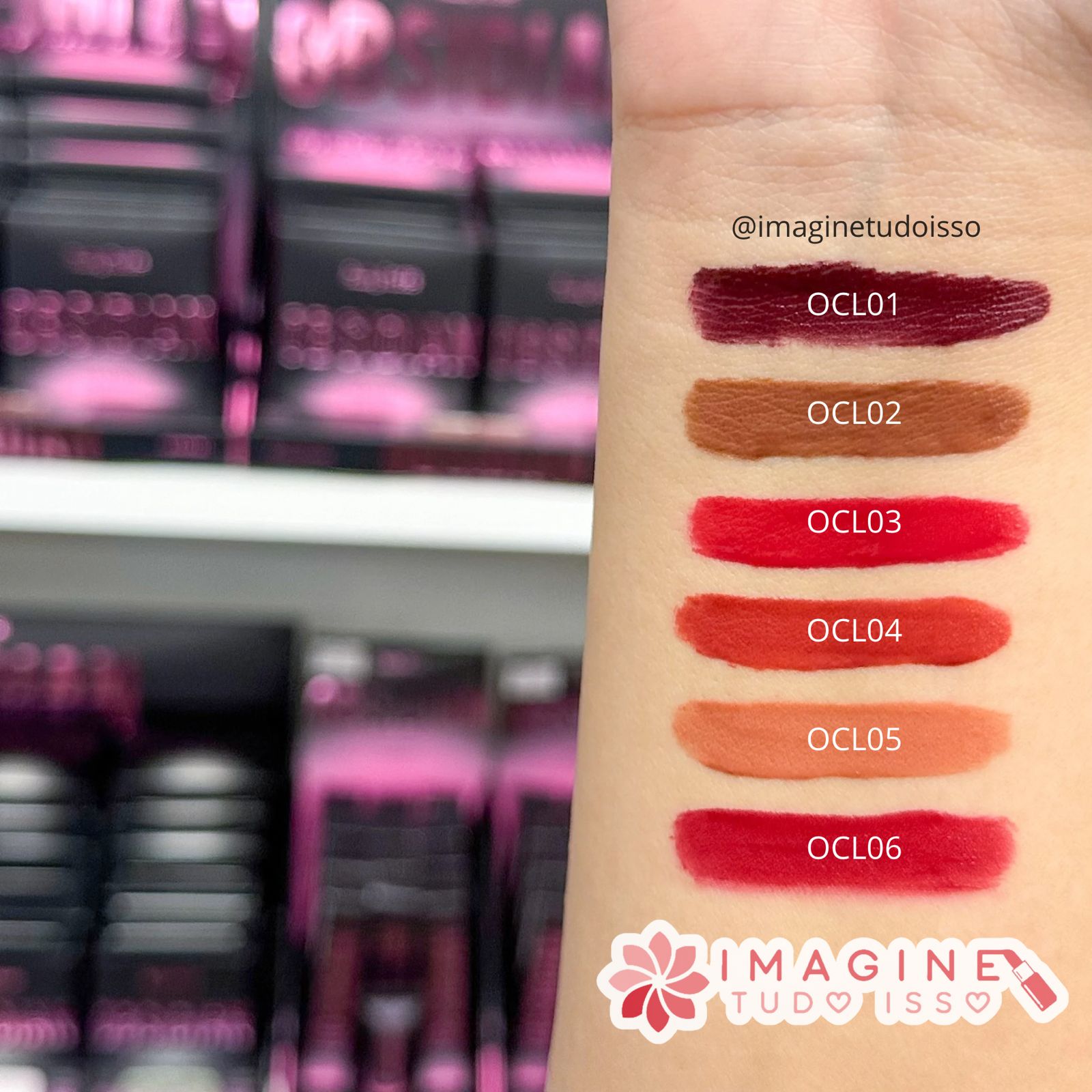 Batom Líquido Crème Lip Obsidian (COR OCL01) - Ruby Rose - Imagine Tudo Isso