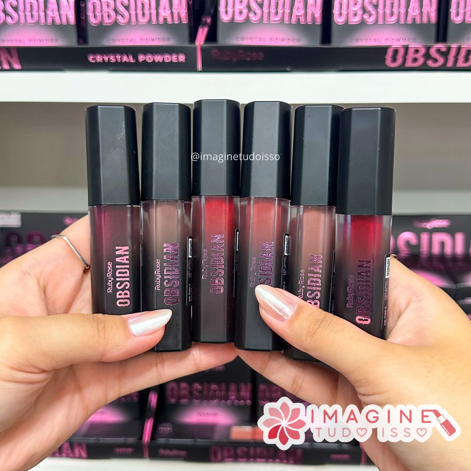 Batom Líquido Crème Lip Obsidian (COR OCL04) - Ruby Rose - Imagine Tudo ...
