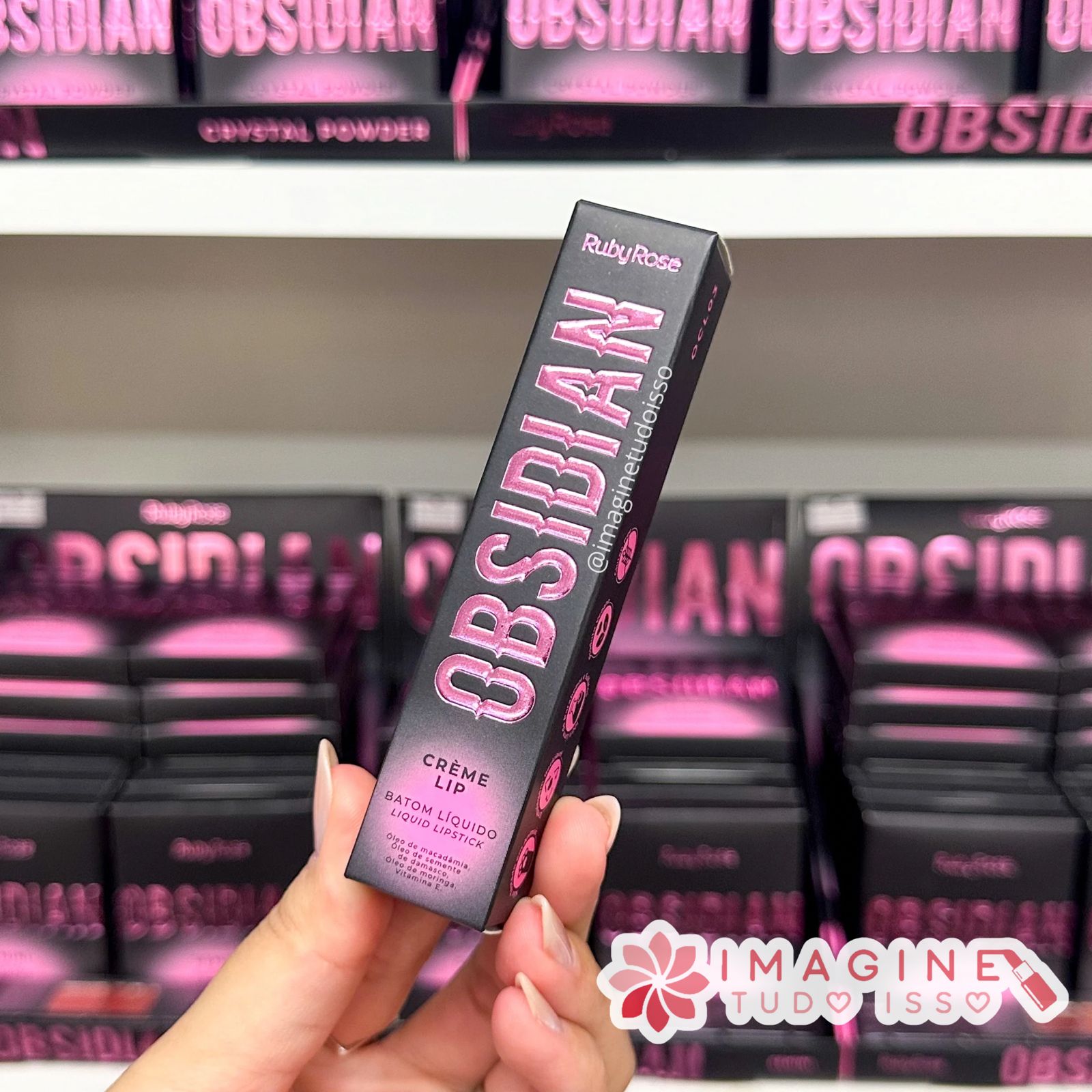 Batom Líquido Crème Lip Obsidian (COR OCL04) - Ruby Rose - Imagine Tudo ...