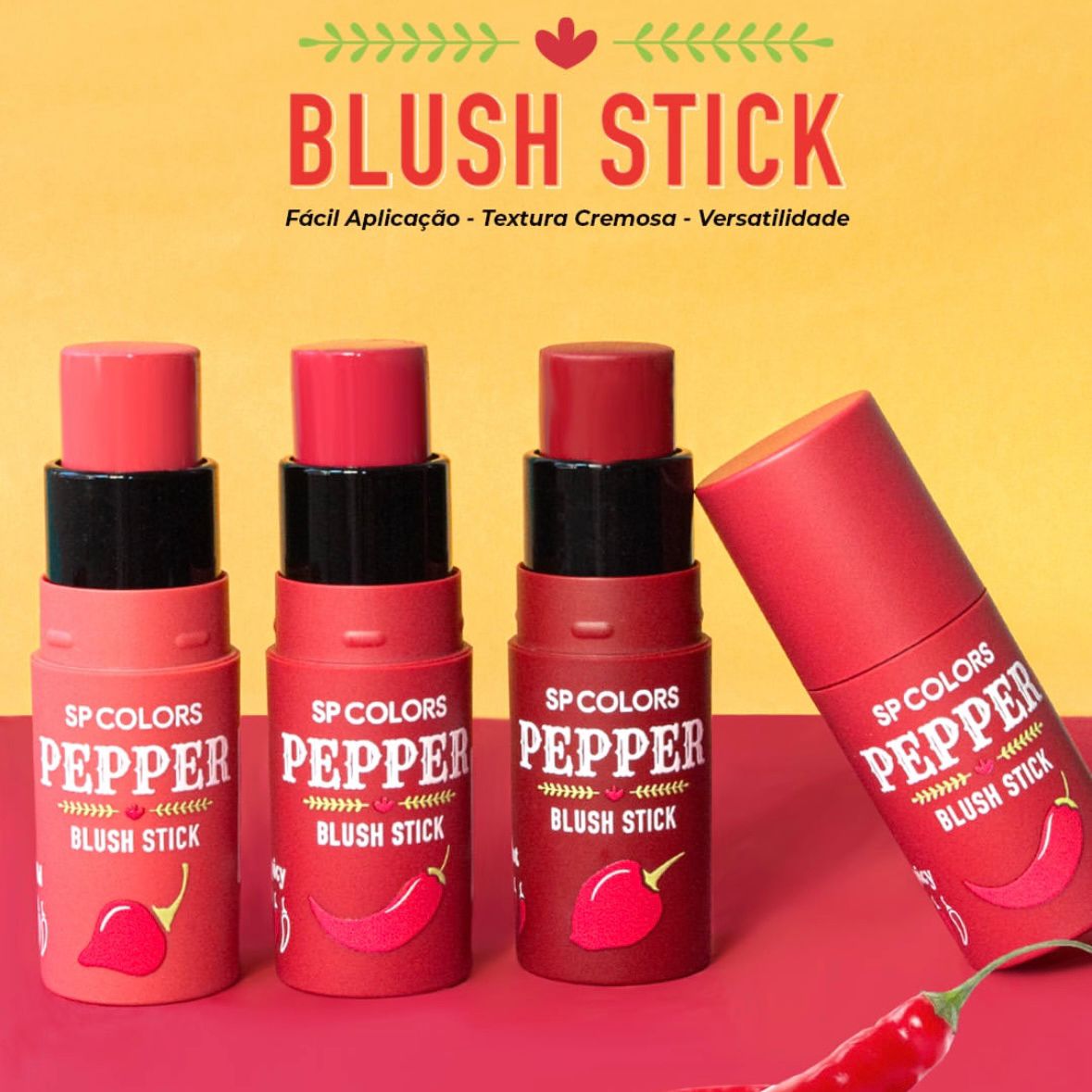 Blush Stick Pepper (COR 1 Mild) - SP Colors - Imagine Tudo Isso