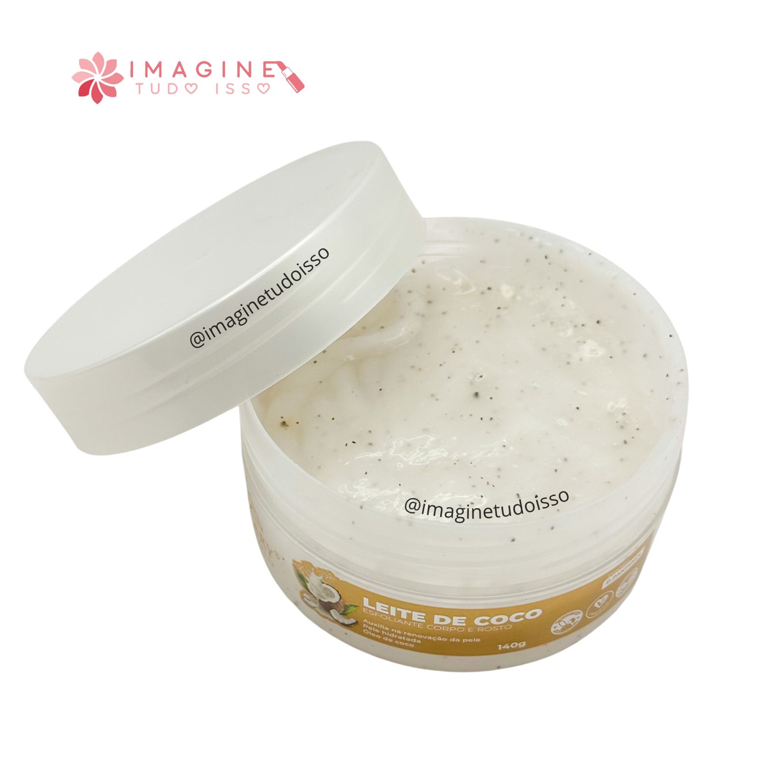 Esfoliante Corpo e Rosto Leite de Coco - Miss Lary - Imagine Tudo Isso