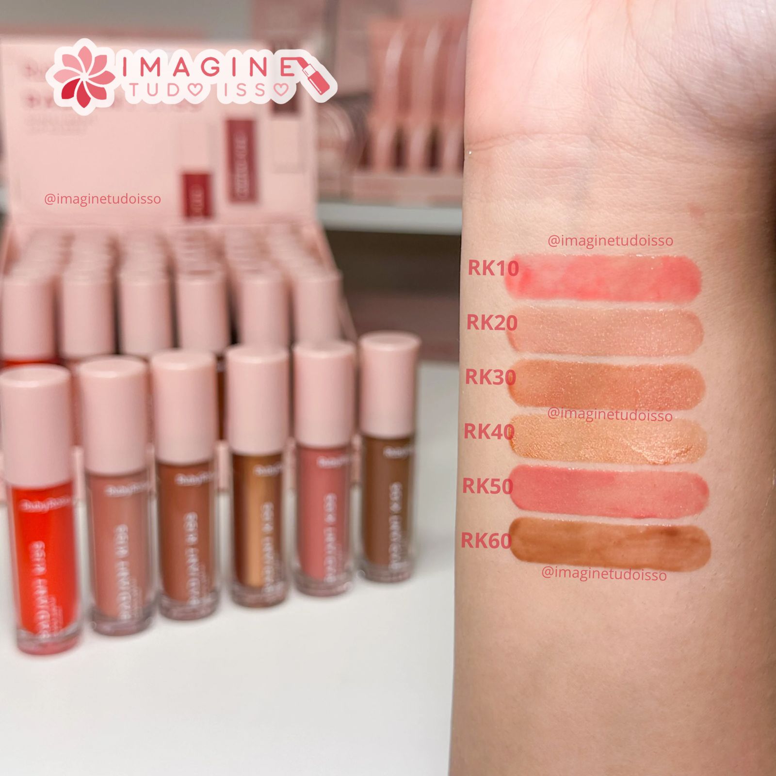 Gloss Labial Radiant Kiss (COR RK50) - Ruby Rose - Imagine Tudo Isso
