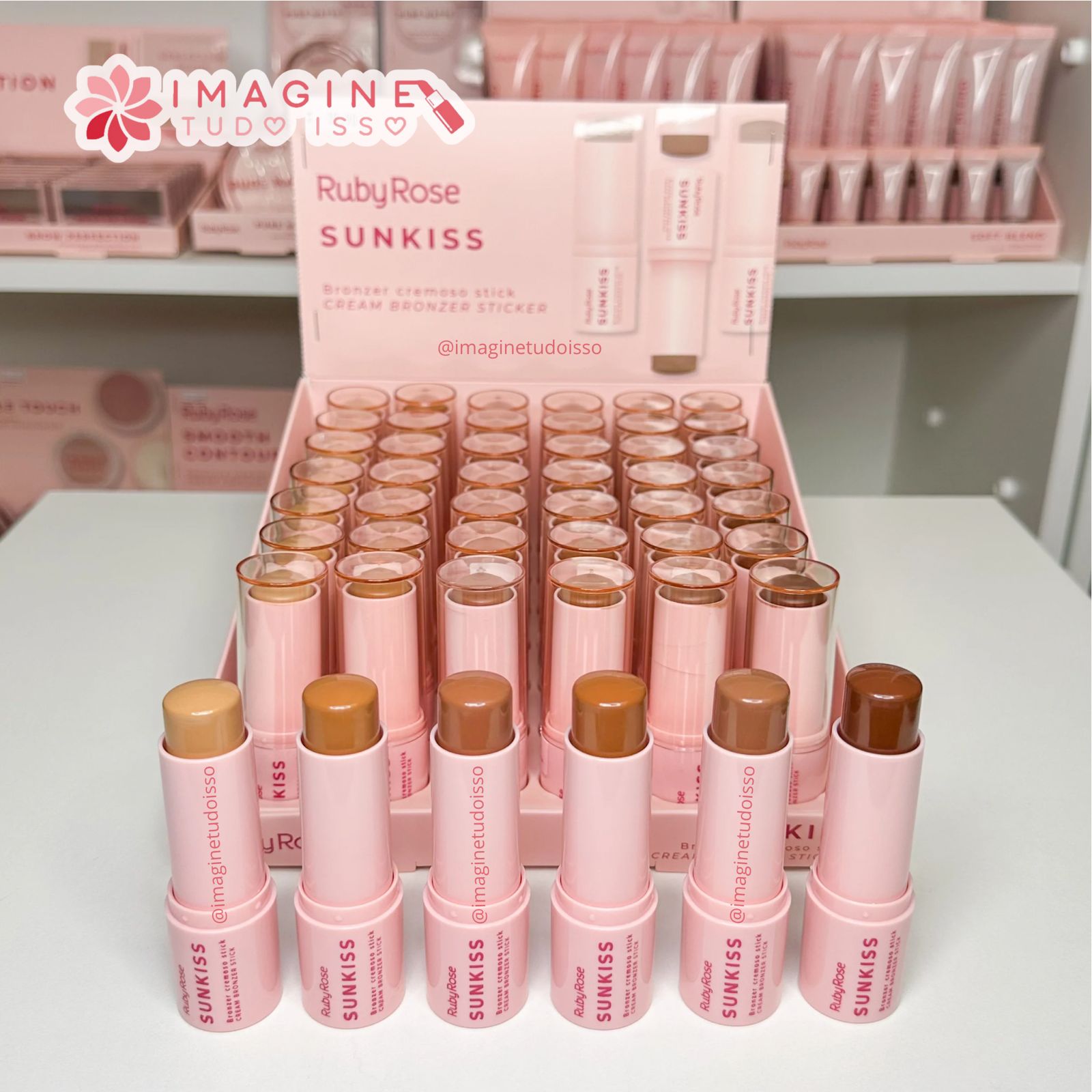 Bronzer Cremoso Stick Sunkiss (COR Warm Touch) - Ruby Rose - Imagine Tudo Isso