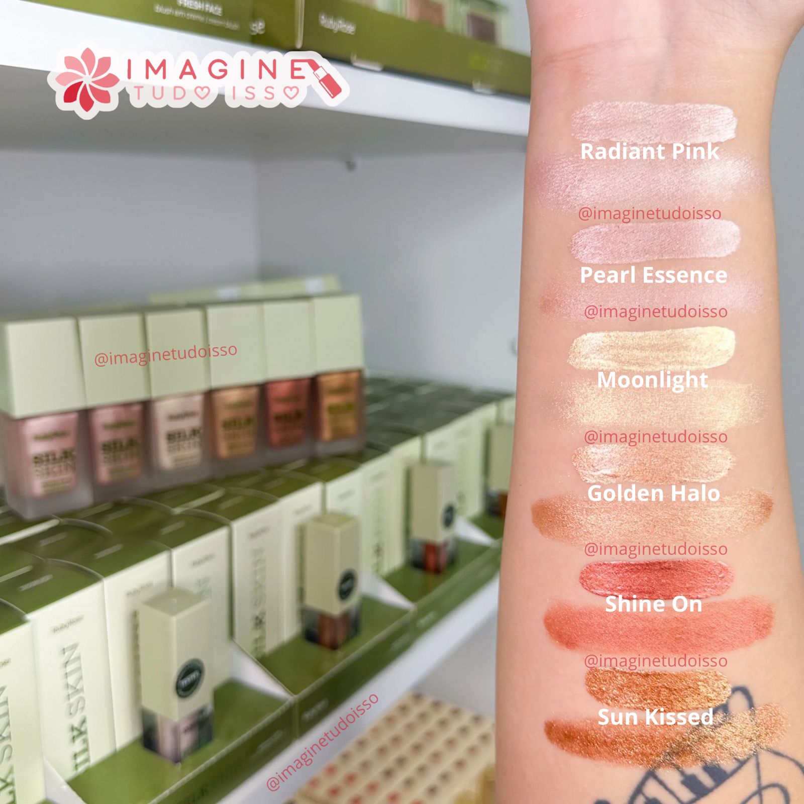 Iluminador Líquido Natural Glow Silk Skin (Cor Sun Kissed) - Ruby Rose ...