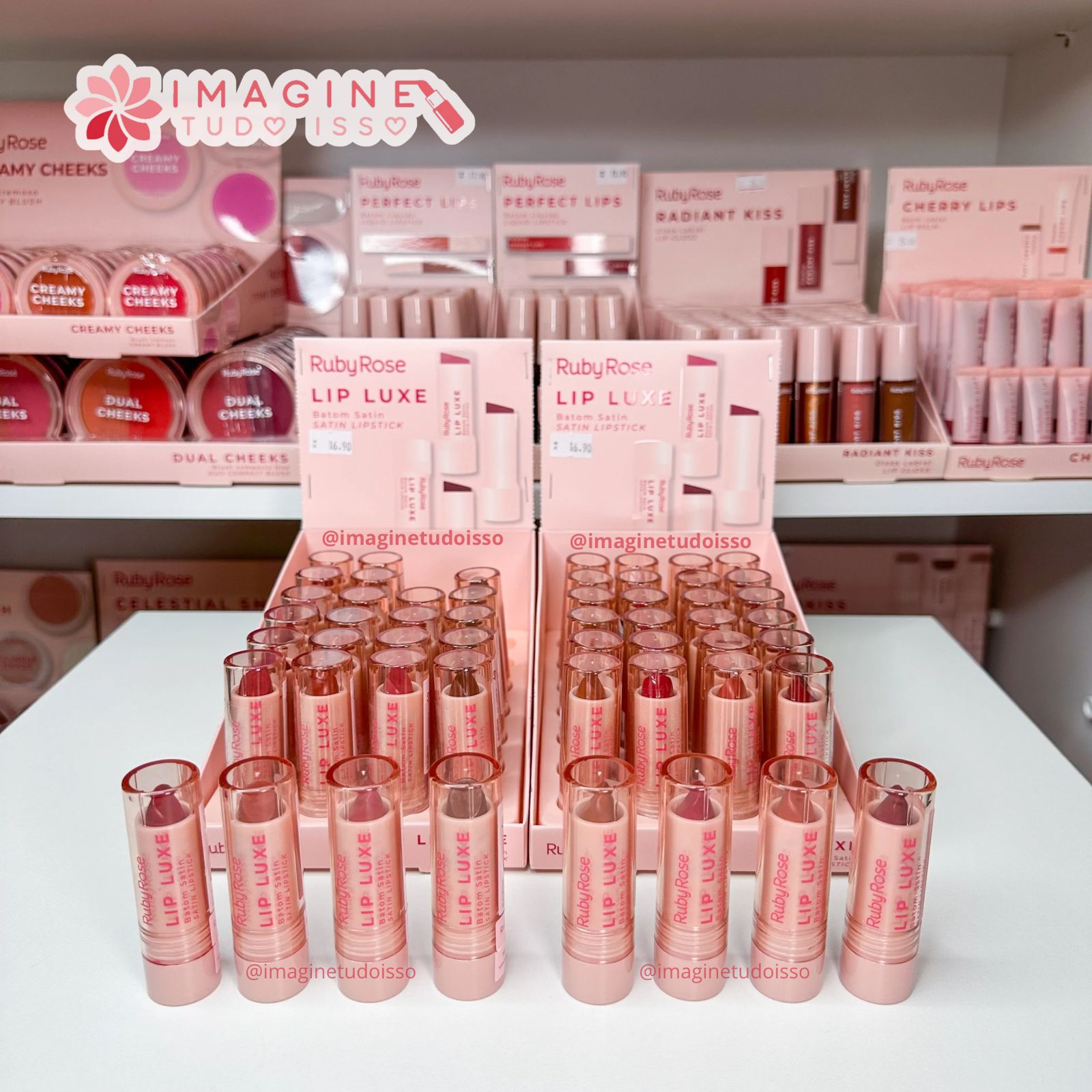 Batom Satin Lip Lux (COR LL20) - Ruby Rose - Imagine Tudo Isso