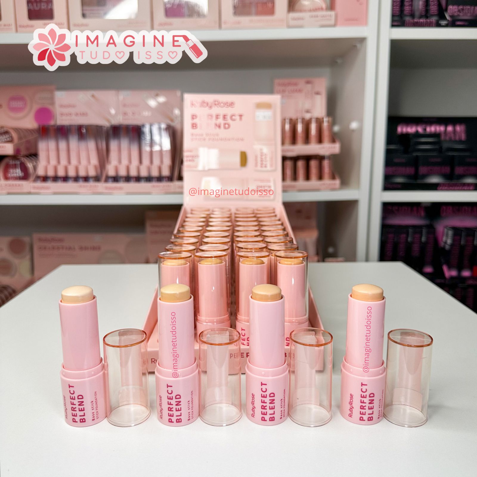 Base Stick Perfect Blend (COR FS20) - Ruby Rose - Imagine Tudo Isso