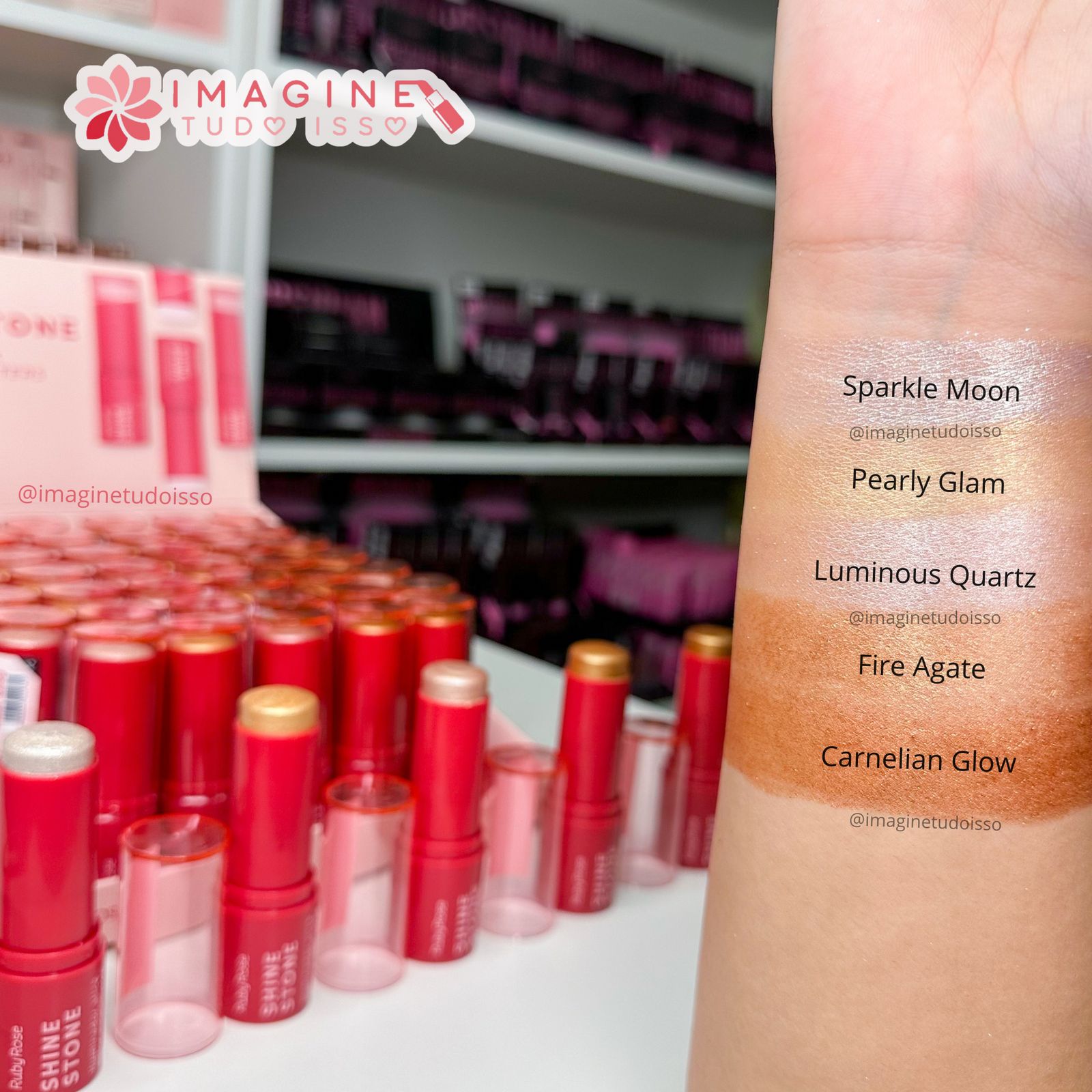 Iluminador Stick Shine Stone (COR Fire Agate) - Ruby Rose - Imagine ...