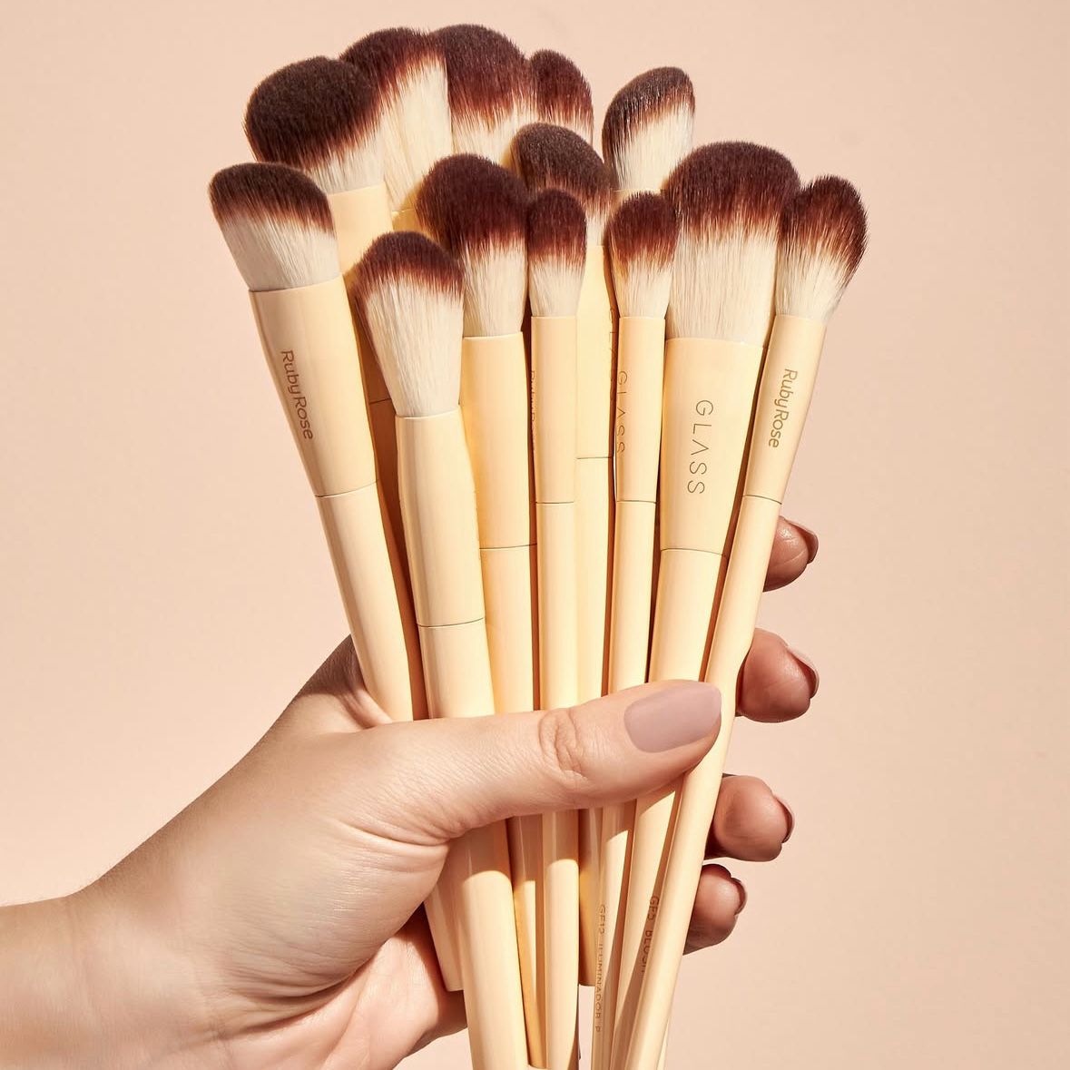 Pincel Pó e Base Glass (GF6) - Ruby Rose - Imagine Tudo Isso