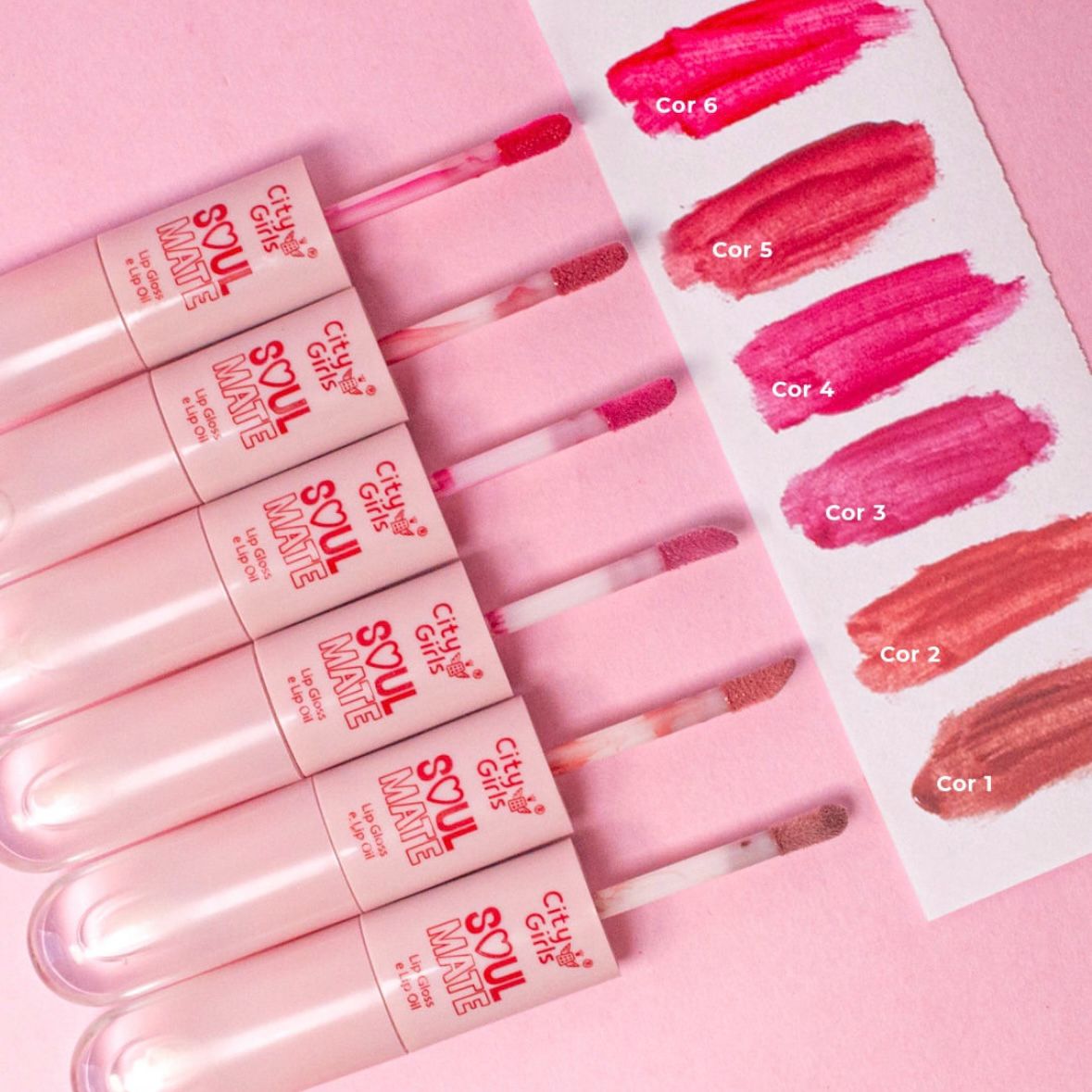 Lip Oil e Lip Gloss Soul Mate (COR 1) - City Girls - Imagine Tudo Isso