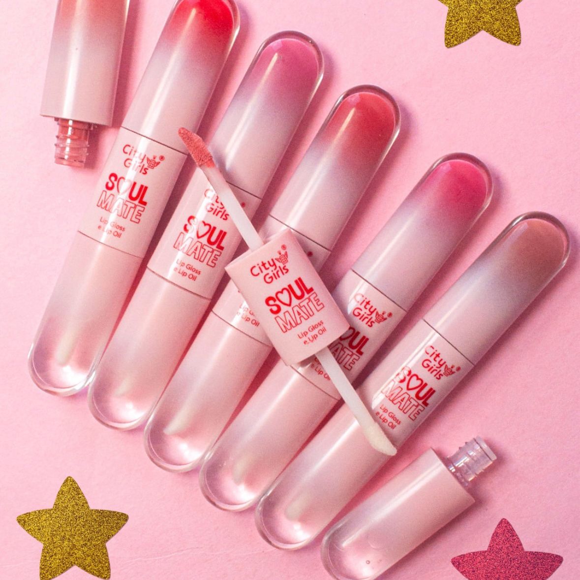 Lip Oil e Lip Gloss Soul Mate (COR 4) - City Girls - Imagine Tudo Isso