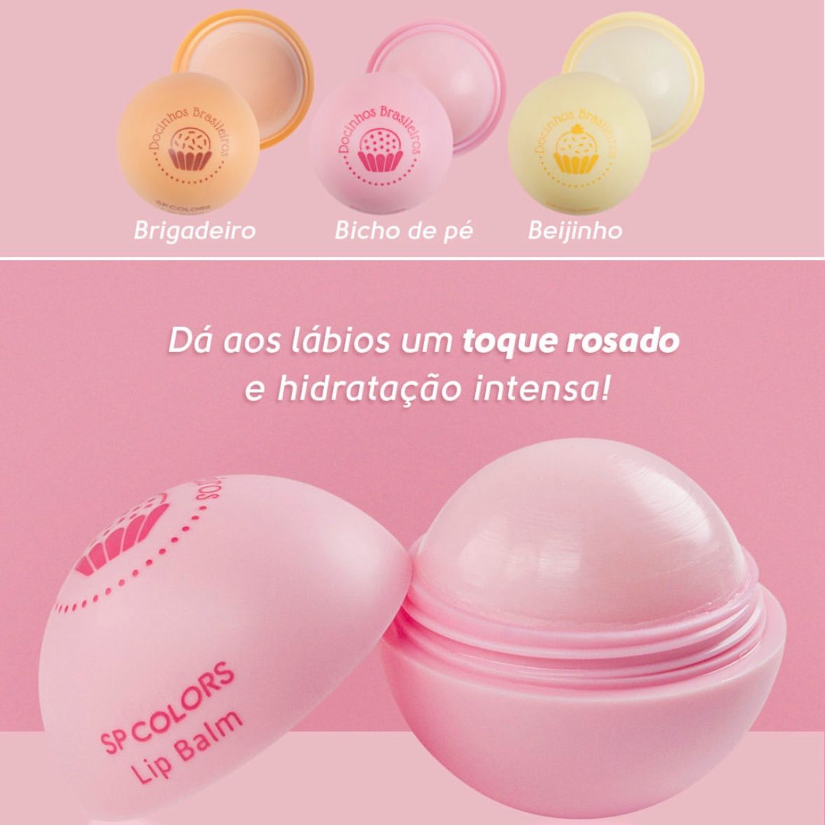 Lip Balm Docinhos Brasileiros Brigadeiro (COR 01) - SP Colors - Imagine Tudo Isso