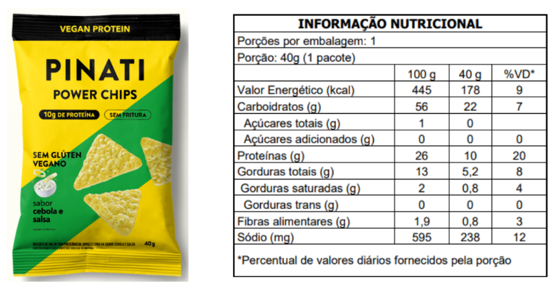 Power Chips Cebola e Salsa 40g - Espaço Vida | Nutrição Especializada