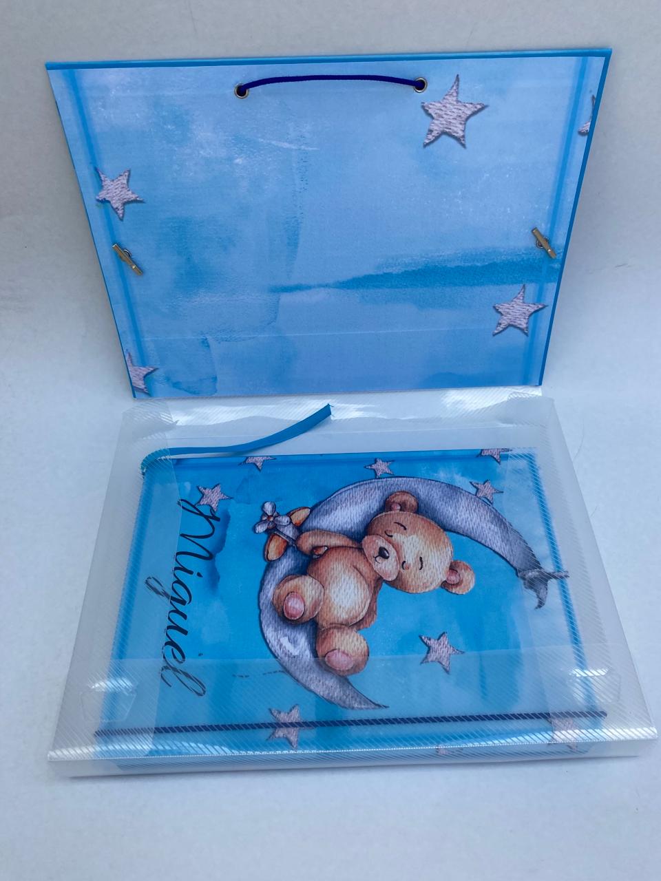 Pasta Plástica Personalizada - D.N.AKids-Um mimo de luxo que seu bebê ...
