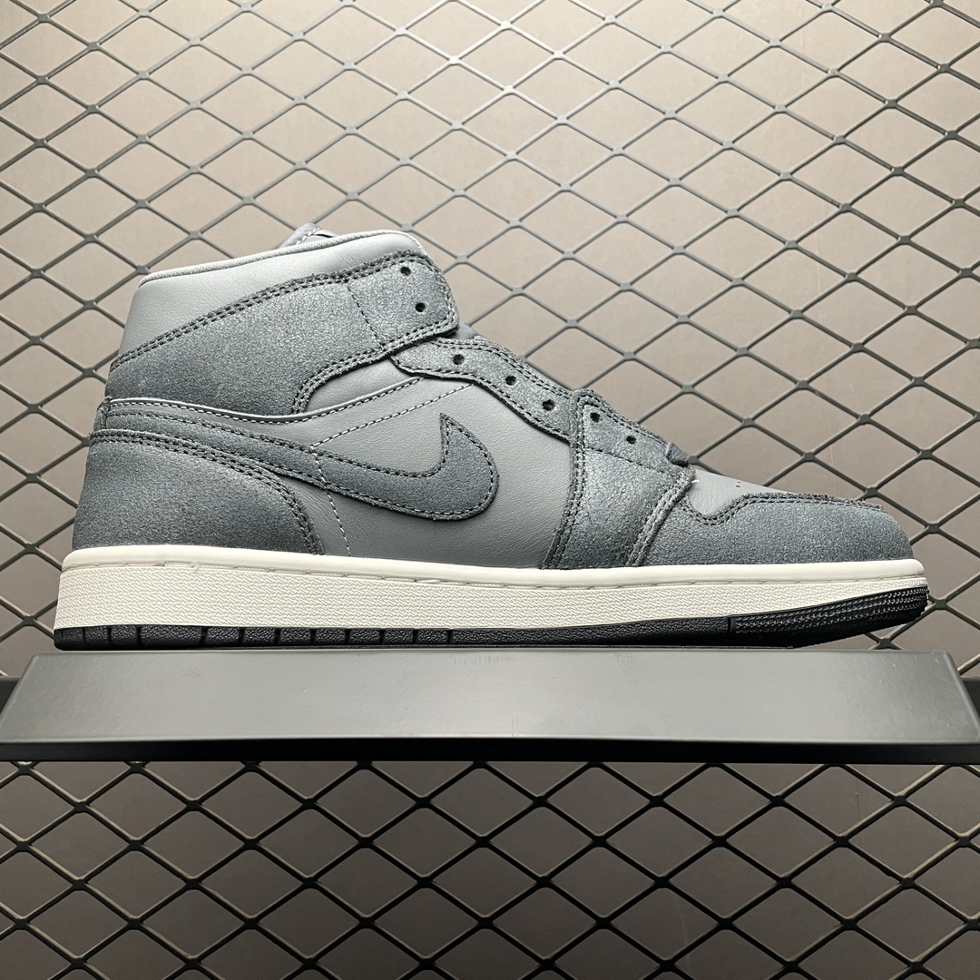 Nike Air Jordan 1 Mid "Distressed Smoke Grey" - Acapulco Sneakers | A ...