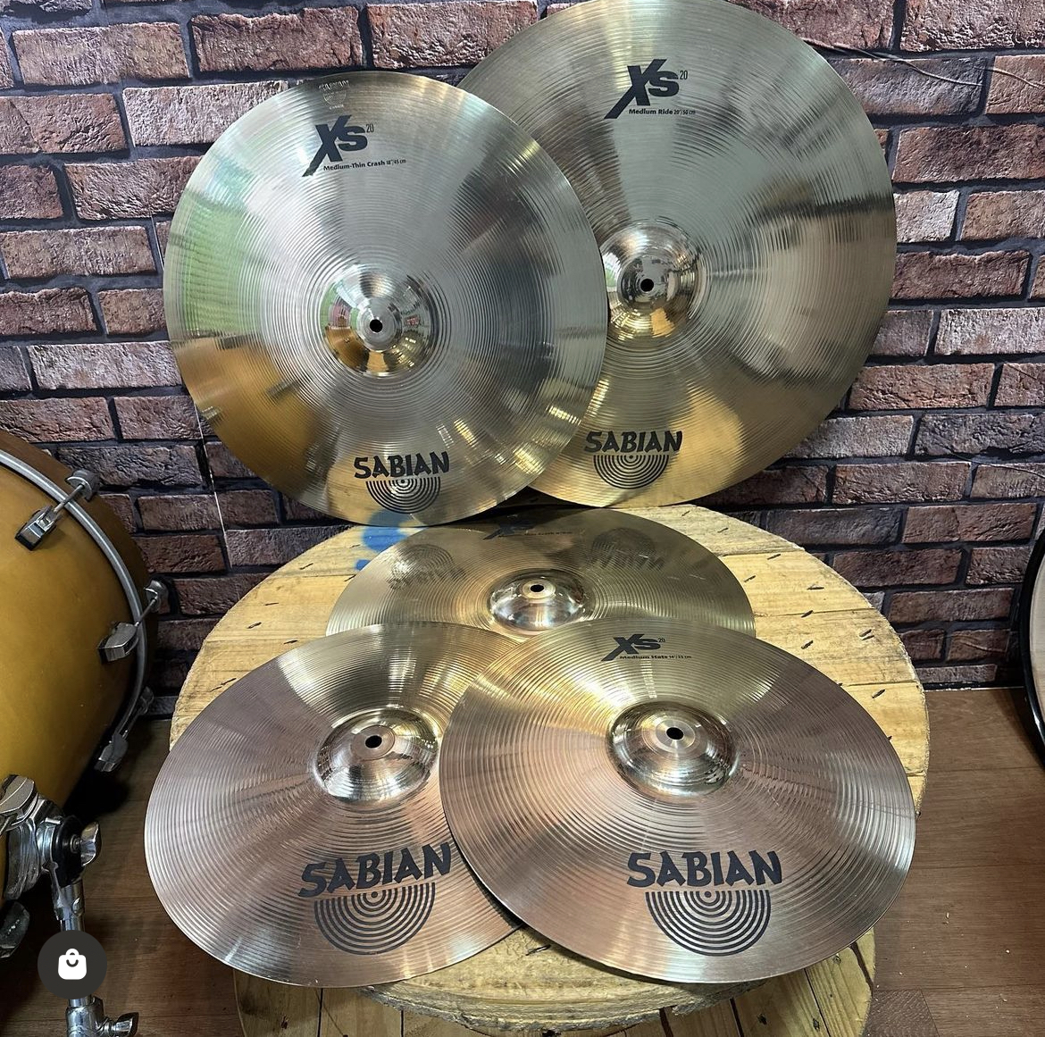 Kit de Pratos Sabian XS 20 Brilliant - JR Drums