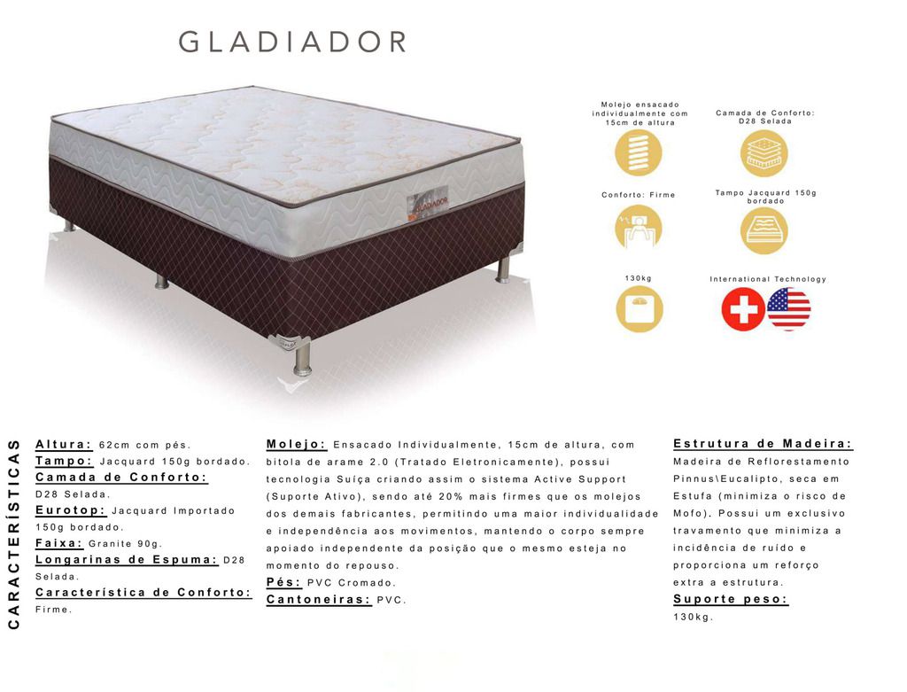 UNIBOX SOFTFLEX GLADIADOR 50cm X 188cm X 138cm - LOJAS GIP