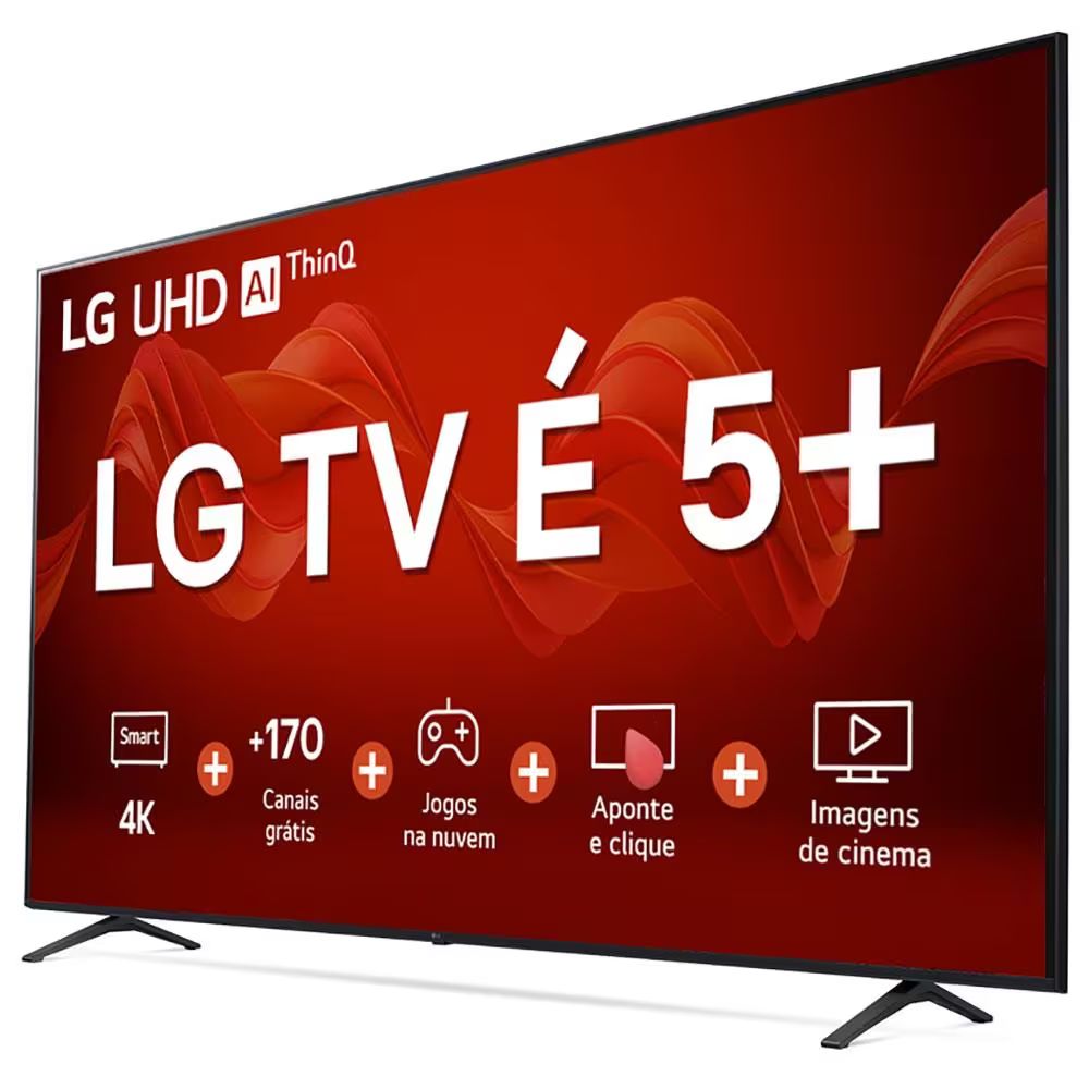 TV 55P LG SMART AI THINQ 4K HDR COMANDO VOZ 55UR8750PSA.BWZ - LOJAS GIP