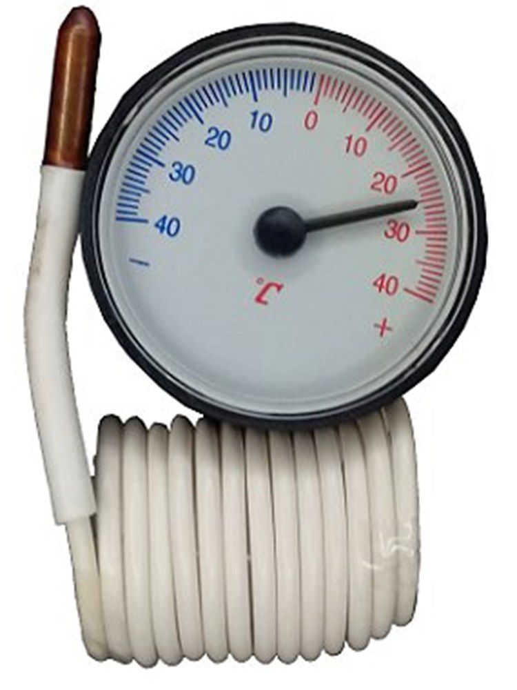 Termômetro Analógico Redondo -455Mm -40º +40º Com Encaixe Eos ...