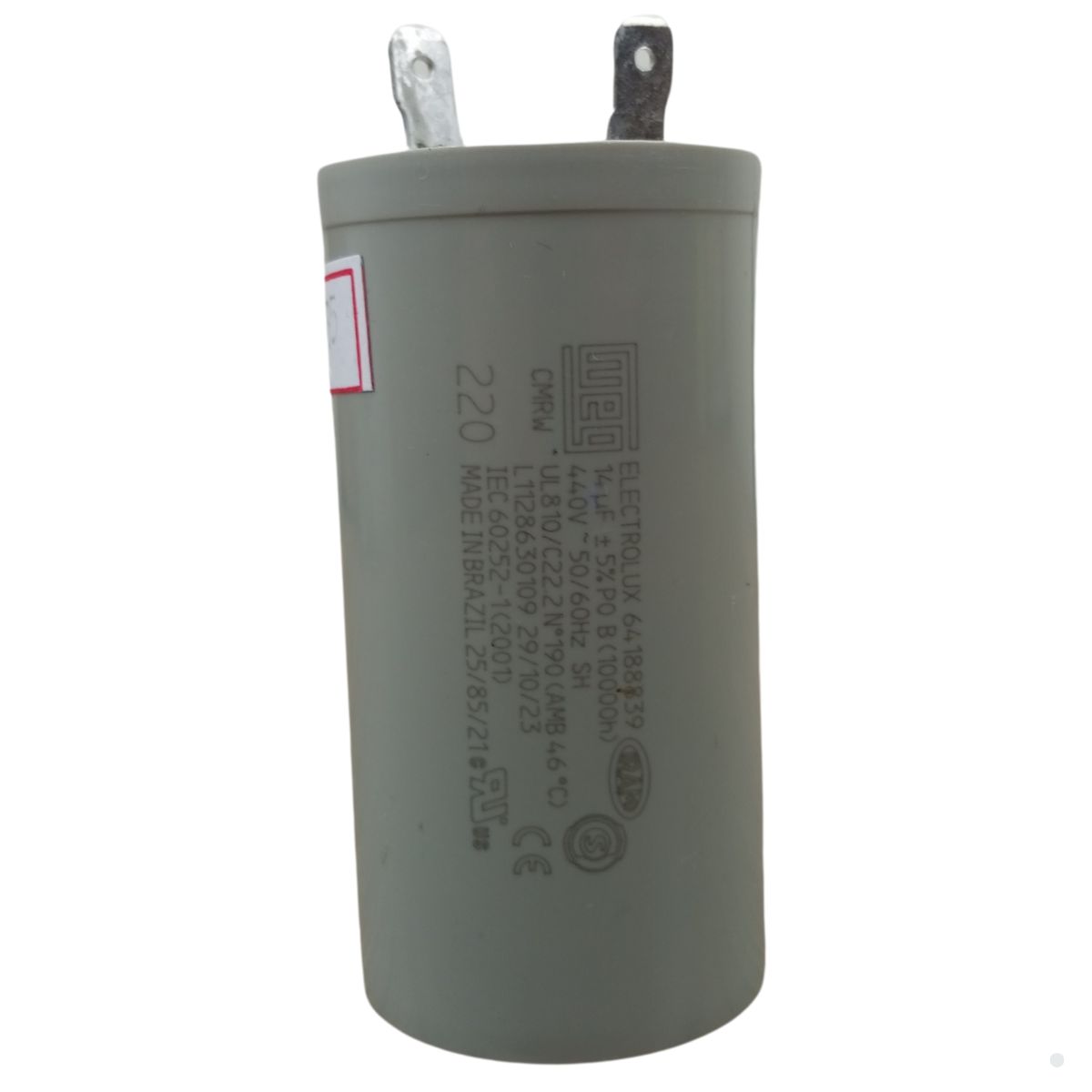 Capacitor 14uf 440V Electrolux|webinstalar - Web Instalar | Peças para ...