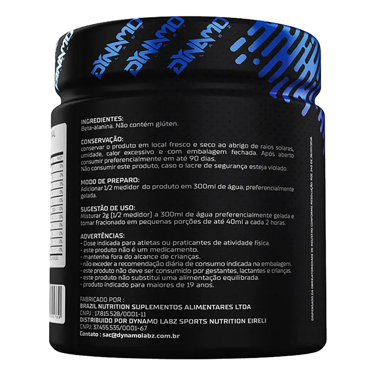 Creatina 300g Pura - Dynamo Labz - Fábrica de Atletas Suplementos