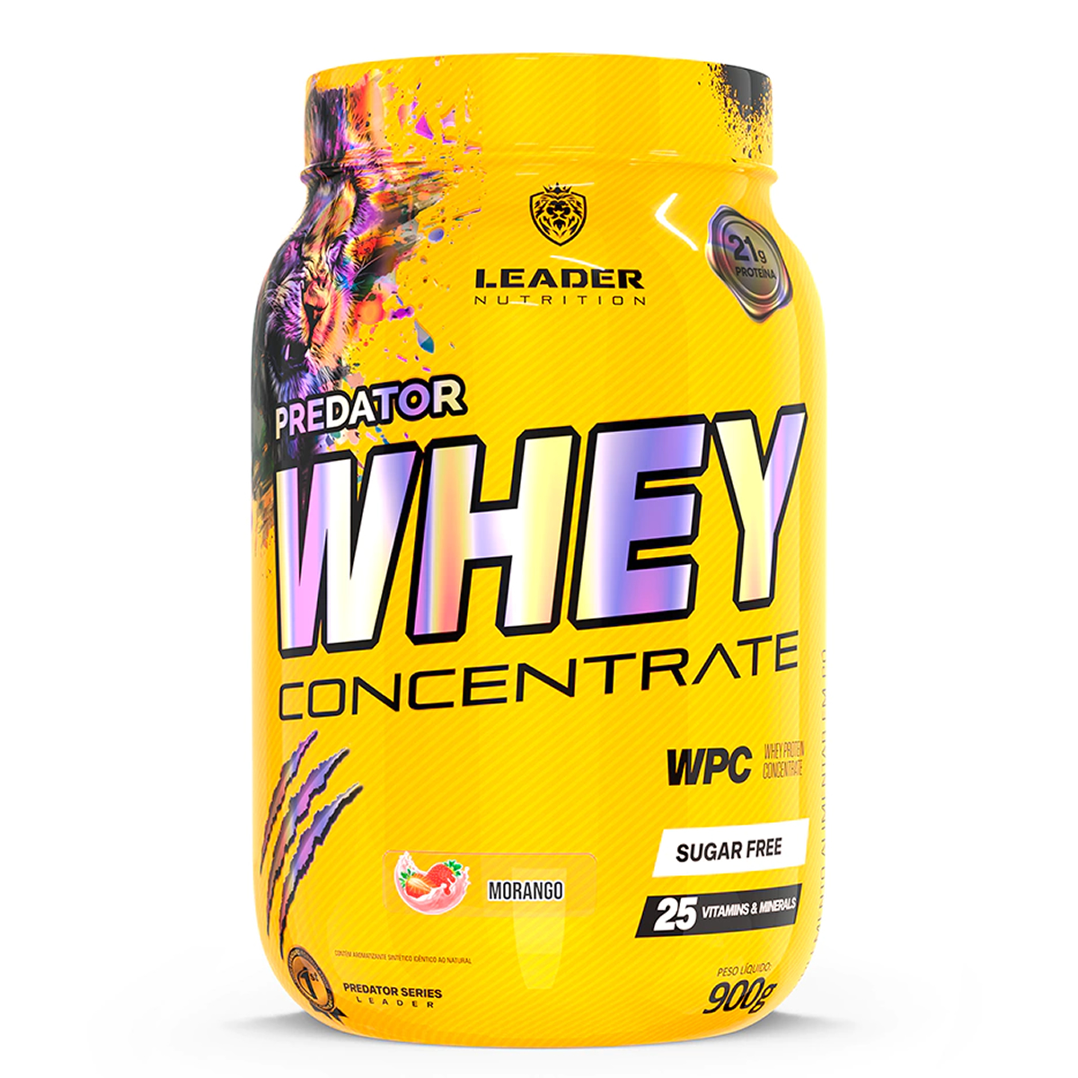 Predator Whey Concentrate 900g - Leader Nutrition - Fábrica de Atletas ...
