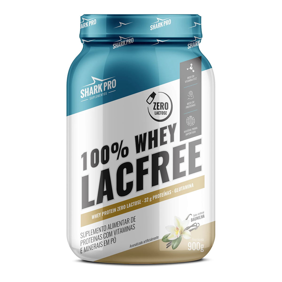 100% Whey LACFREE 900g - Shark Pro - Fábrica de Atletas Suplementos