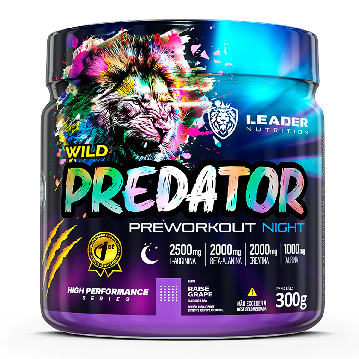 Pré Treino Wild Predator Night 300g - Leader Nutrition - Fábrica de ...