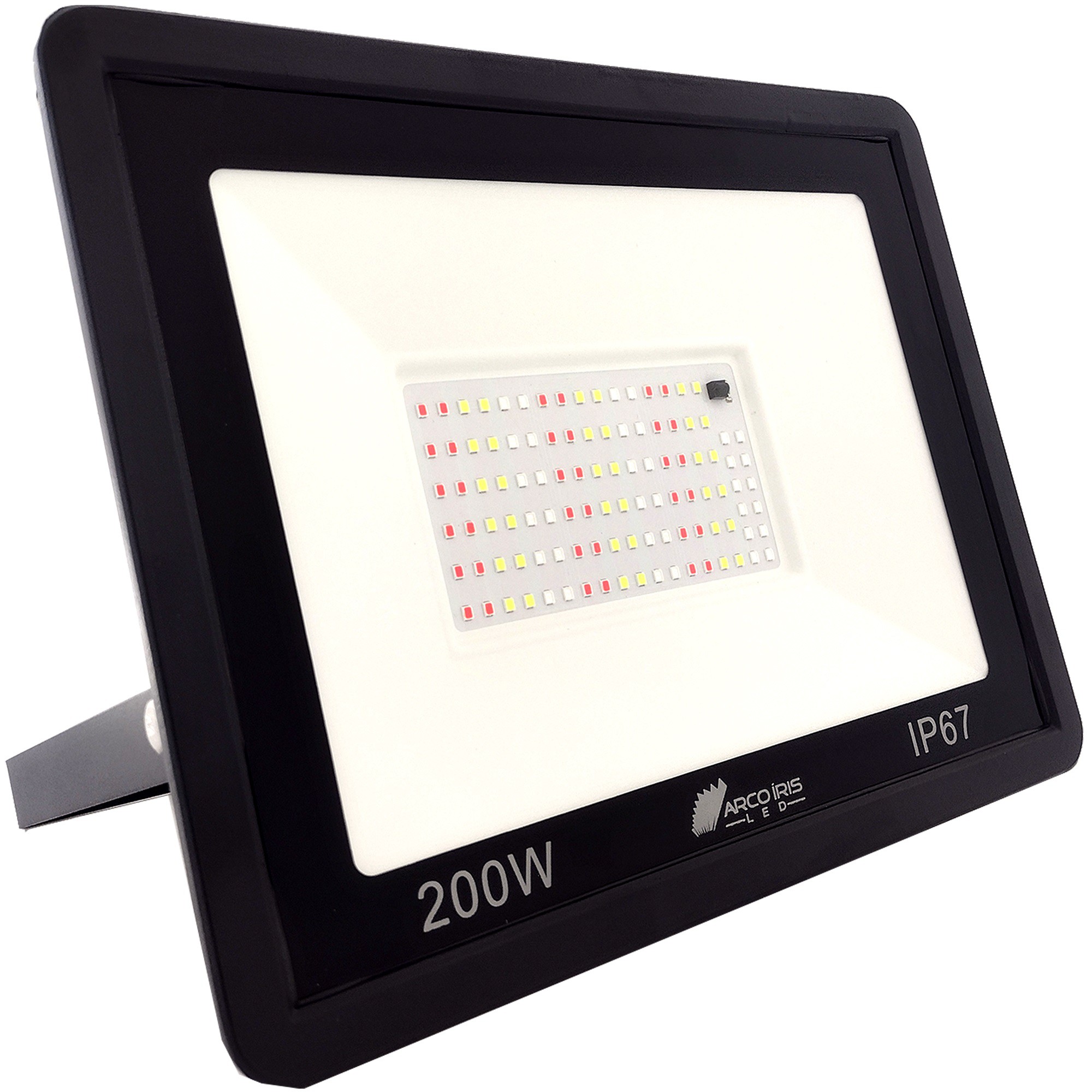 Refletor de Led 200w Rgb Colorido Ip67 C/ Controle Festas Decoração ...