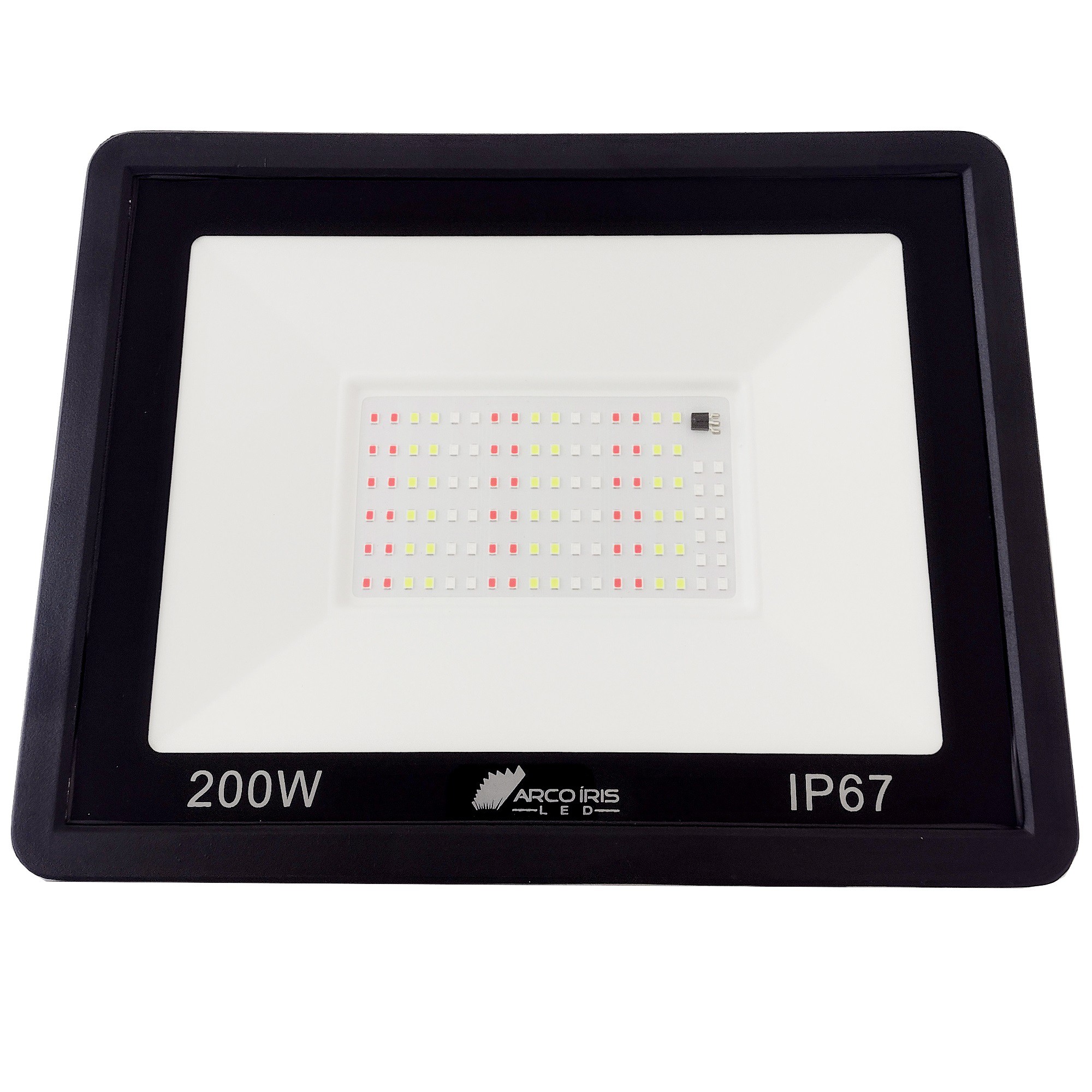 Refletor de Led 200w Rgb Colorido Ip67 C/ Controle Festas Decoração ...