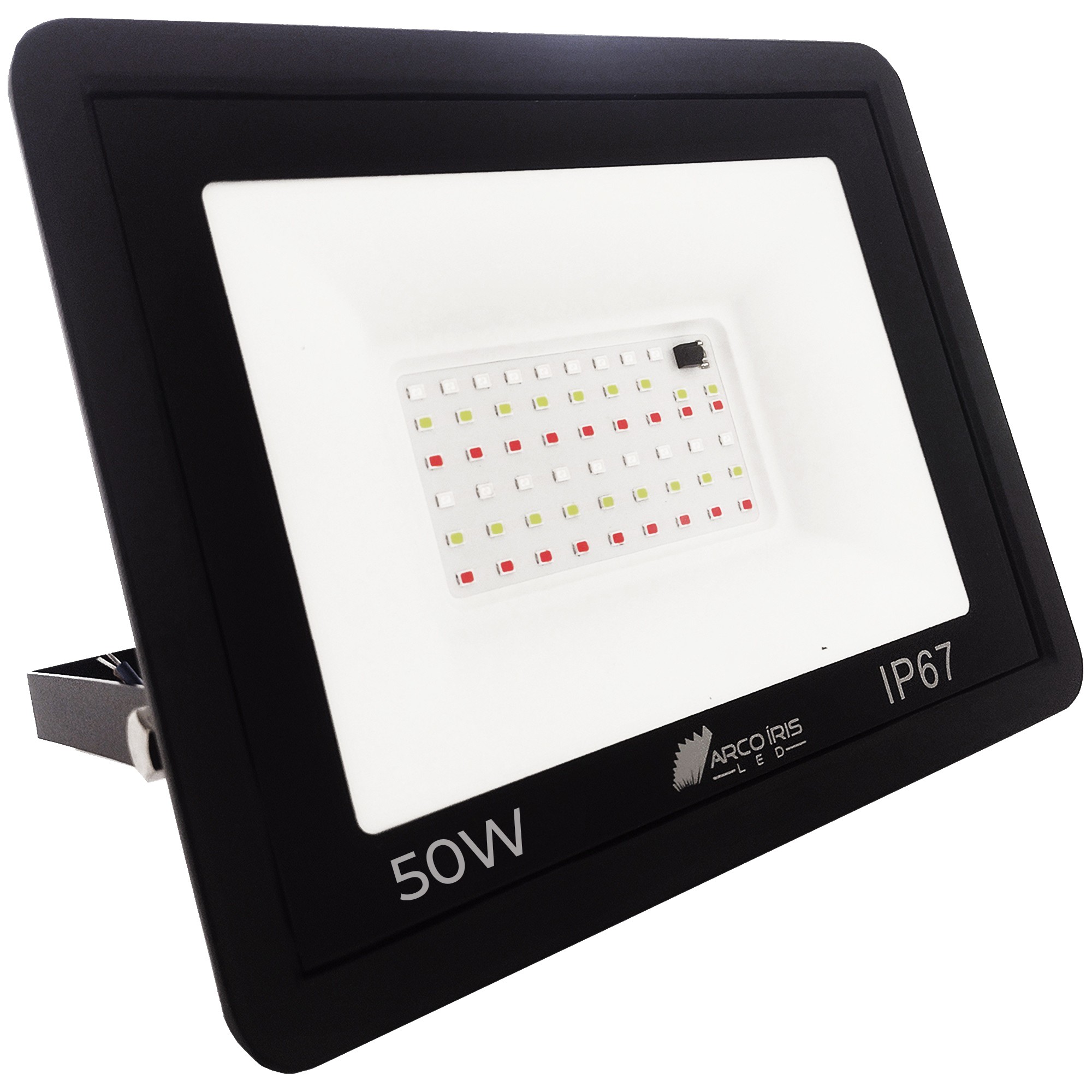 Refletor Led 50w Rgb Colorido Ip67 C/ Controle - 84573 - ARCO ÍRIS LED