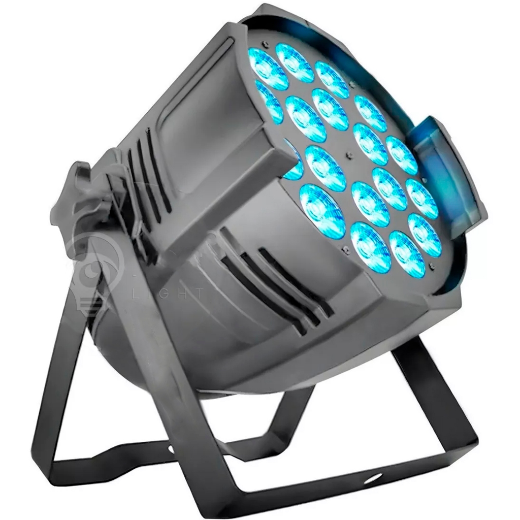 Strobo Par Led Slim 18 LEDs 300w Rgbw Dj Festas Dmx - 80904 - ARCO ÍRIS LED