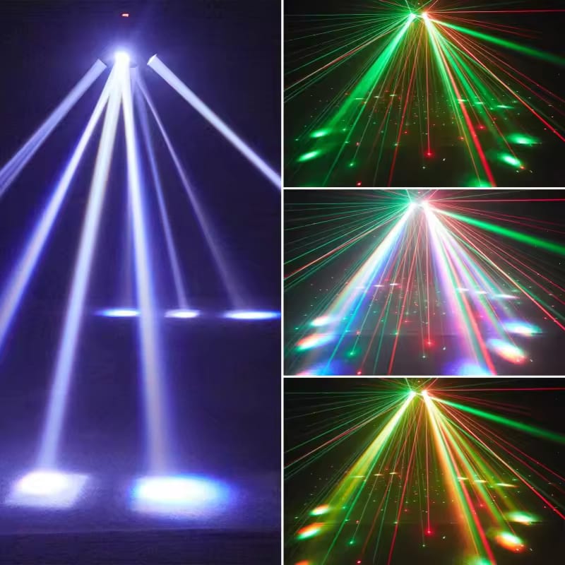 Strobo Moving Head Duádruplo 150W RGBW Bivolt - 66011 - ARCO ÍRIS LED