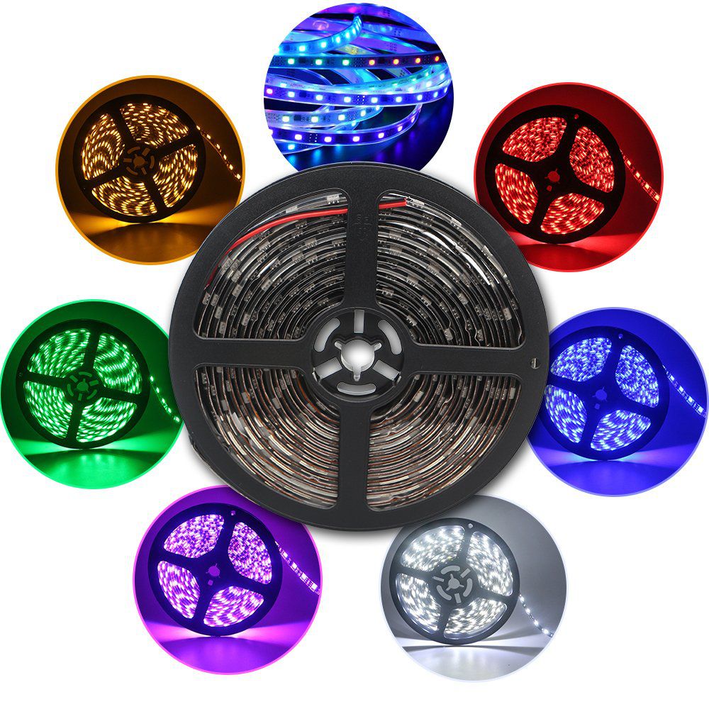Fita LED RGB Colorida 5 Metros 5050 + Fonte 82539 Arco Iris Led - ARCO ...