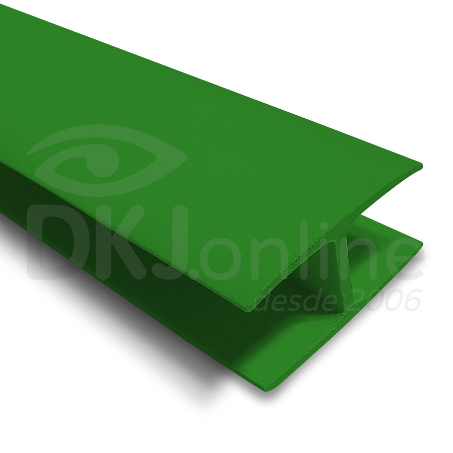 Perfil plástico H 27x27 mm abert de 10 mm em PS ou PVC - DKJ ® a loja ...