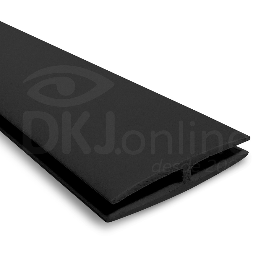 Perfil plástico H 27x27 mm abertura de 2 mm em PS ou PVC 30 cm a 3 mts ...