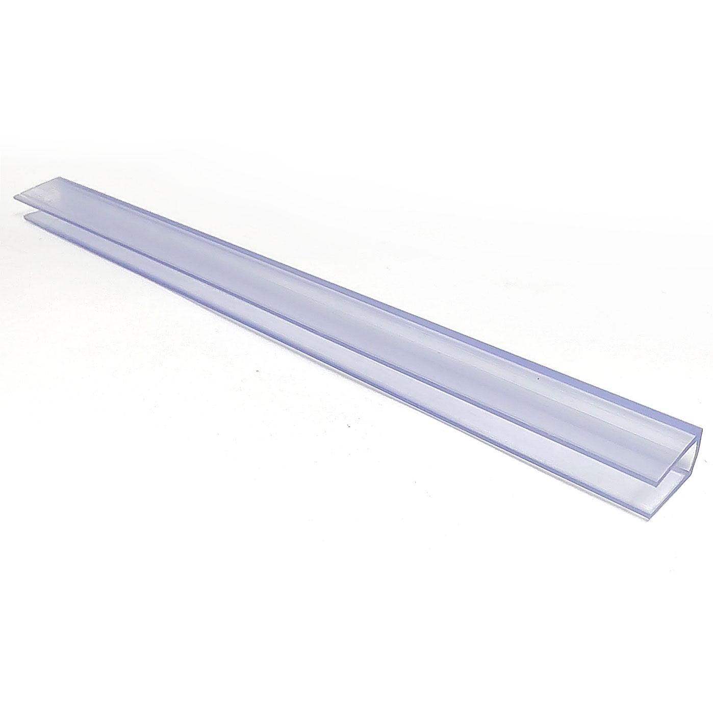Perfil plástico U 13x7,6 mm abertura de 4 mm em PVC cristal - DKJ ® a ...