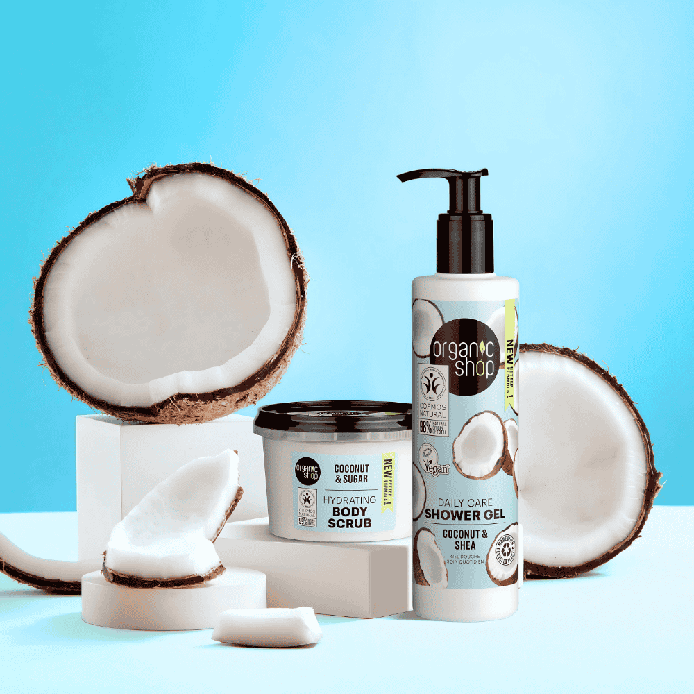 Kit Cocomania Organic Shop- Esfoliante Corporal e Shower Gel Coco ...