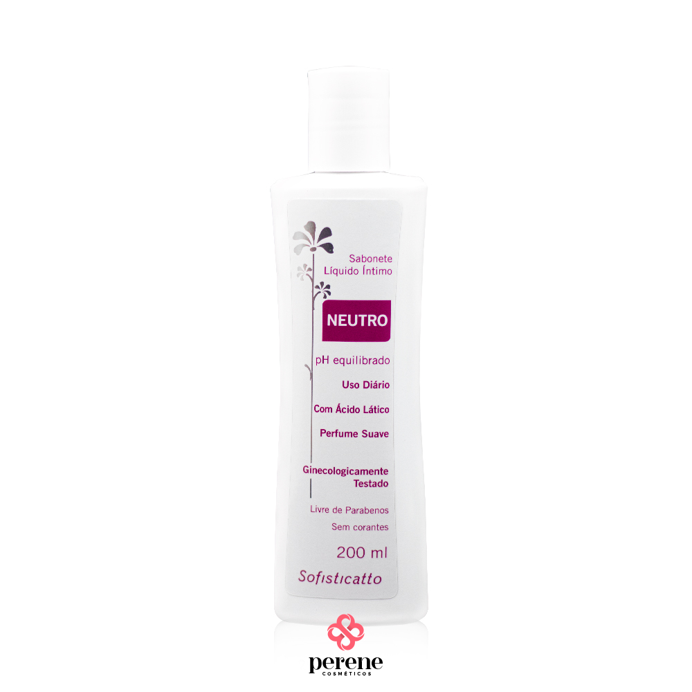 Sabonete Líquido Íntimo Neutro 200mL - Perene Cosméticos
