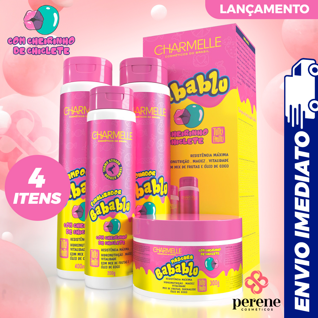 Kit Capilar Hidronutrição BABABLU Charmelle Tutti Frutti - Perene ...
