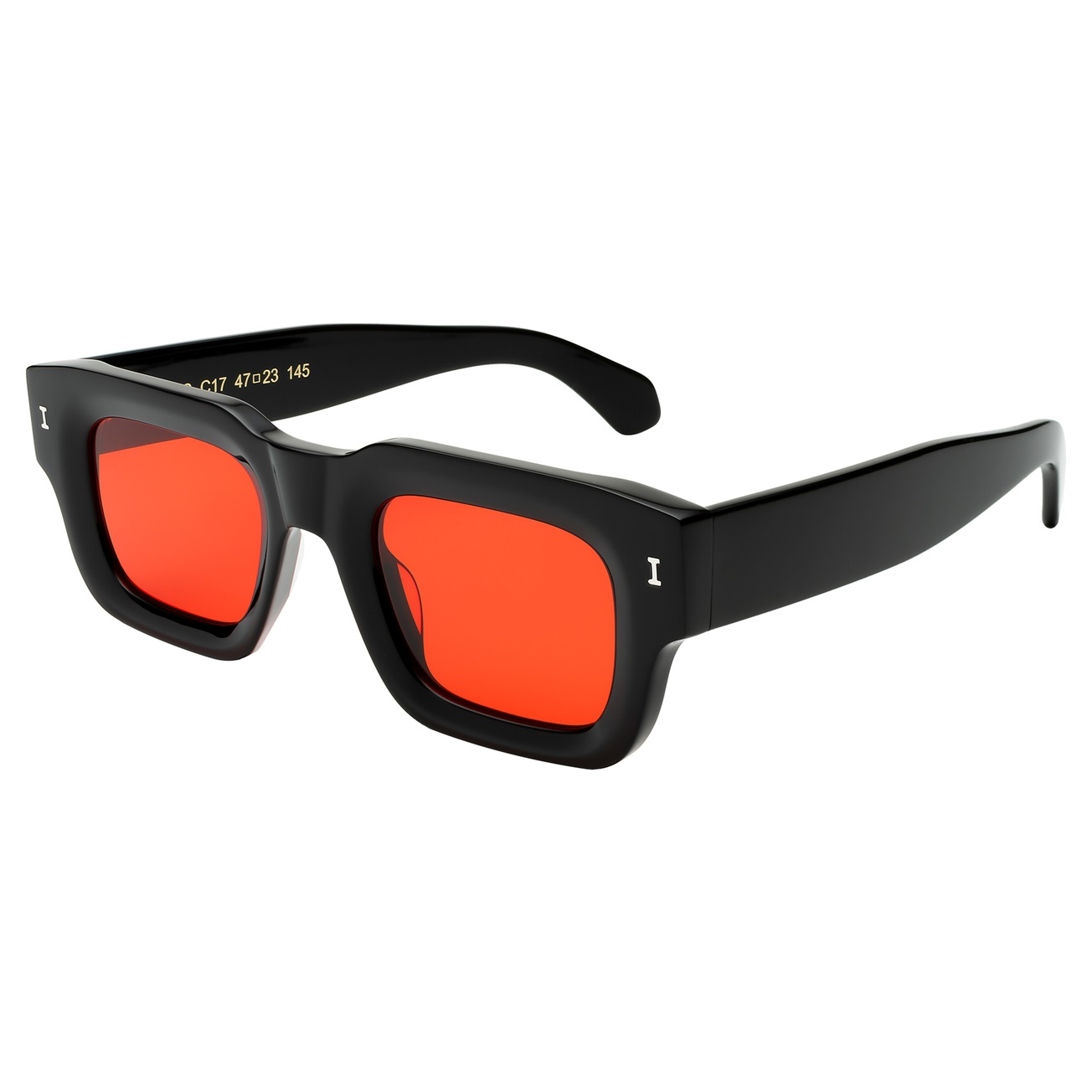 Illesteva Lewis Black / Red Flat See Through - Visionari