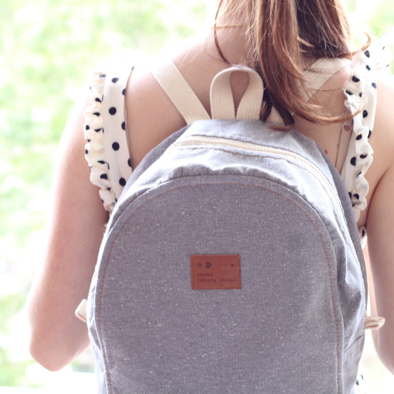 MOCHILA ECOLISO PORTO BELO AZUL - Studio Roberta Chaves