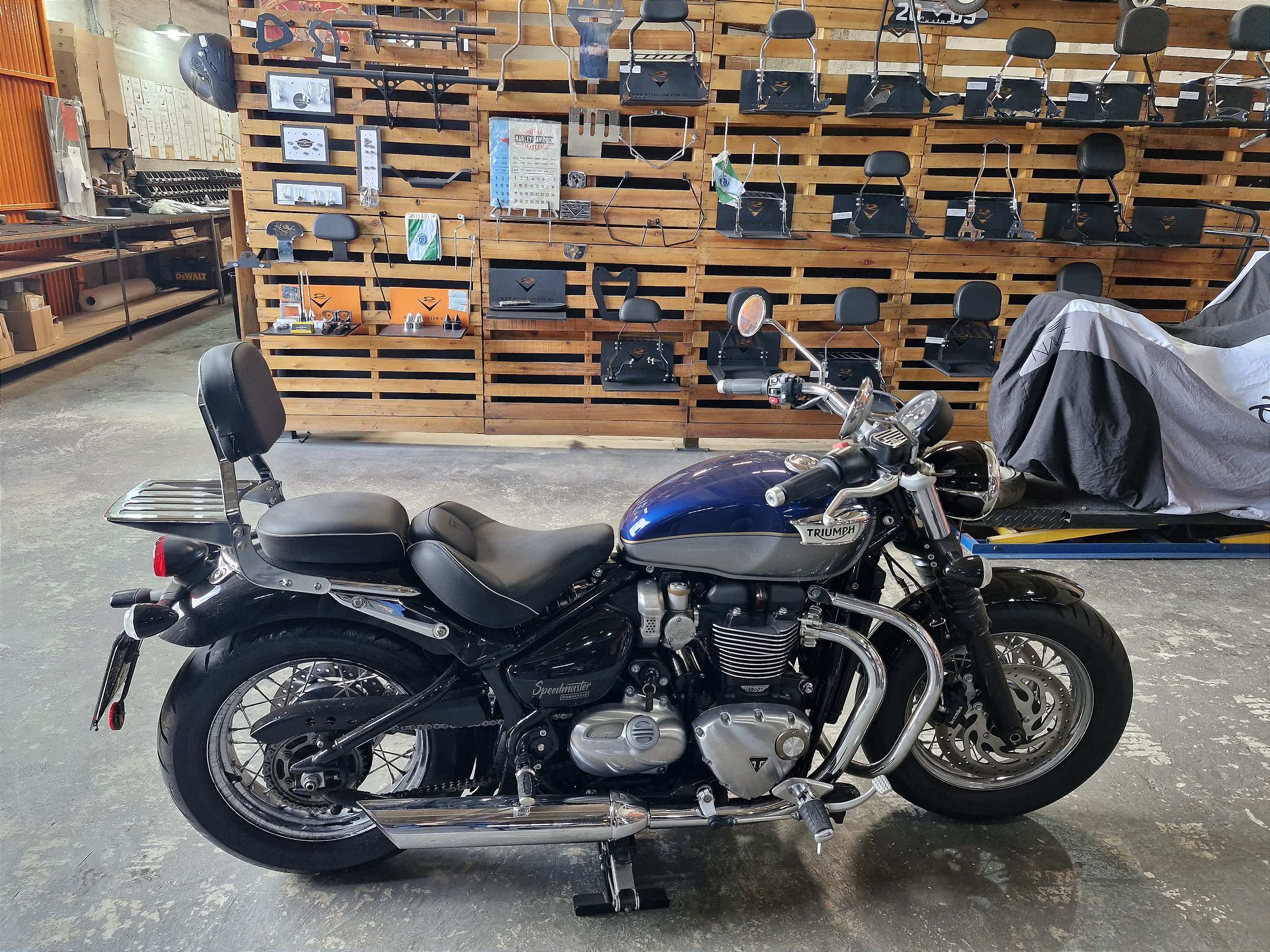 Sissy bar Triumph BonneVille Speedmaster 1200 - V2 Custom