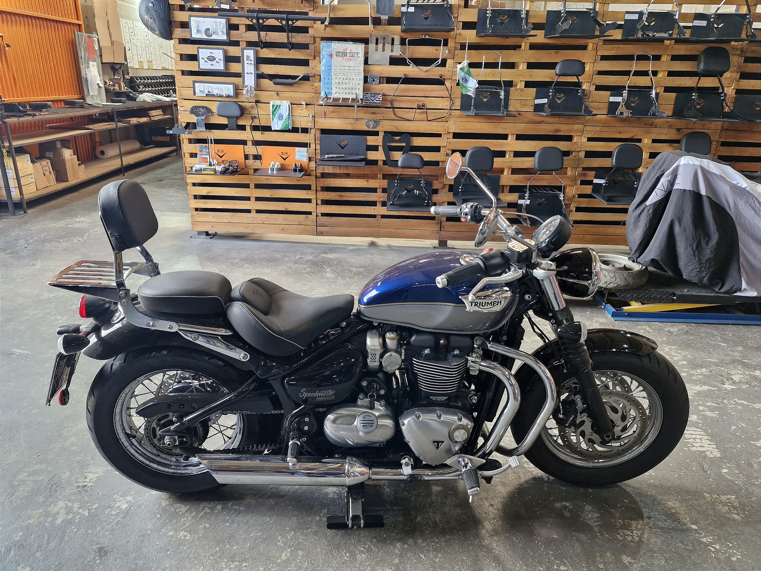 Sissy bar Triumph BonneVille Speedmaster 1200 - V2 Custom
