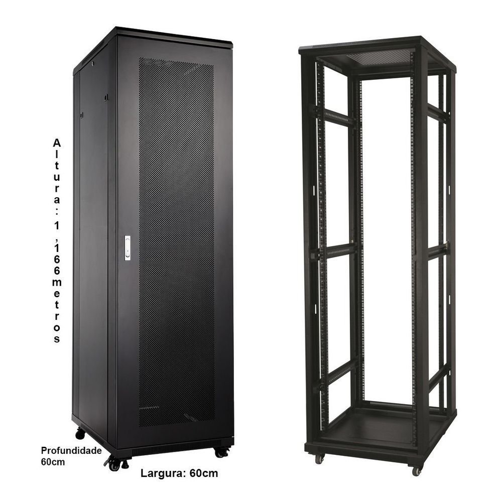 Gabinete Rack servidor organizador 22u Tssaper Modelo: SNB6622CI ...