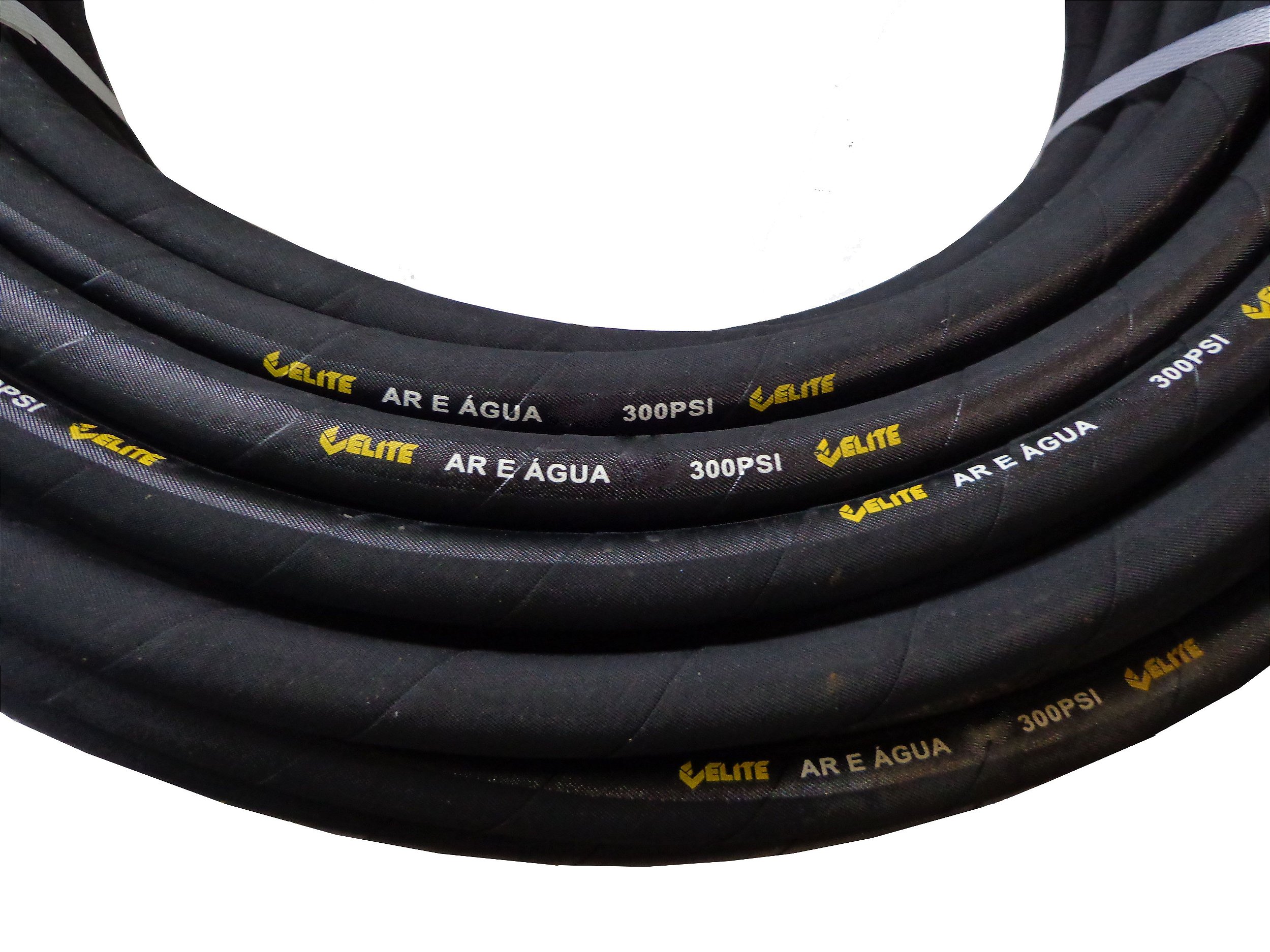 Mangueira 100% Borracha Premium Preta PT300psi Ar 3/4 - 30m - Casa das ...
