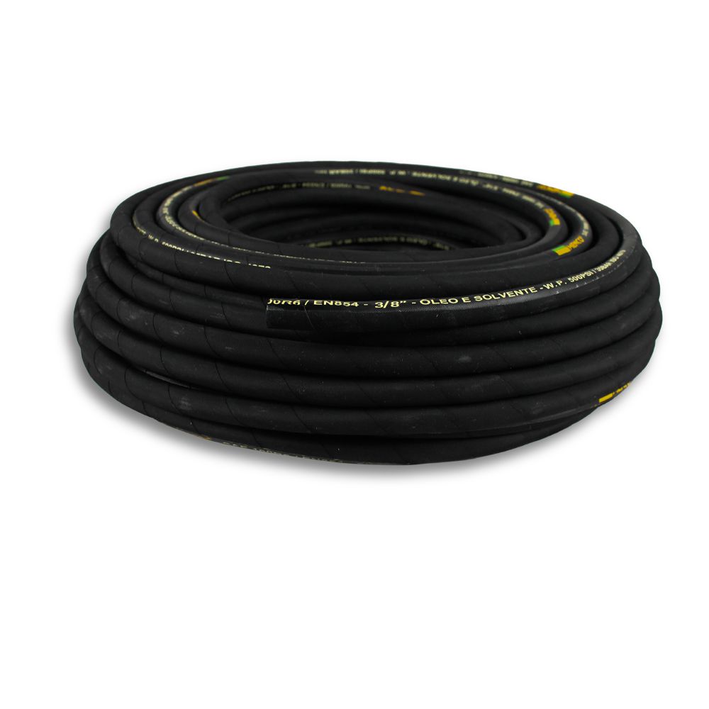 Mangueira R6 Hidráulica 3/8 pol Óleo Solvente Menco - 80m - Casa das ...