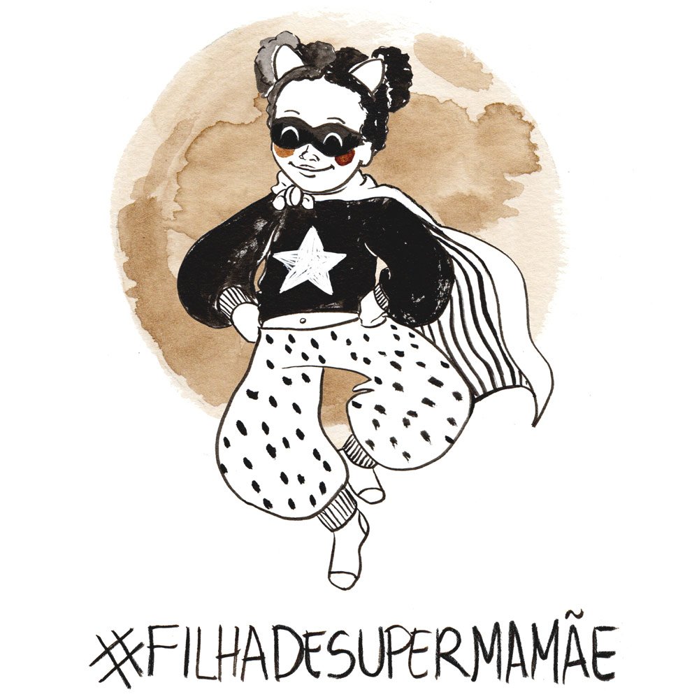 Filha de Super-mamãe - Camiseta Clássica Infantil - El Cabriton ...